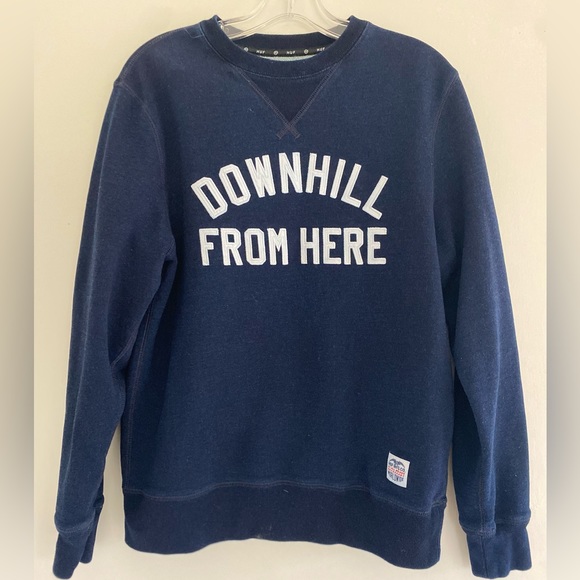 huff world wide | Shirts | Huff Sweatshirt Indigo Mens Size S | Poshmark